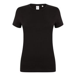 SF Women - T-Shirt f&uuml;r Damen, Stretch (Schwarz)
