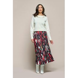 Rock mit Ryen-Print Taupe / Multi