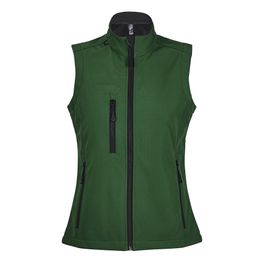 SOLS Womens/Ladies Rallye Soft Shell Bodywarmer Jacket (flaschengr&uuml;n)