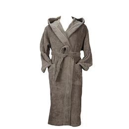 ARTG - "Robezz" Morgenmantel f&uuml;r Herren/Damen Unisex, Baumwolle aus biologischem Anbau (Walnussbraun)