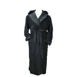ARTG - "Robezz" Morgenmantel f&uuml;r Herren/Damen Unisex, Baumwolle aus biologischem Anbau (Schwarz)