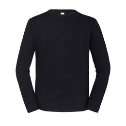 Fruit of the Loom Herren Iconic Langarm T-Shirt (Schwarz)