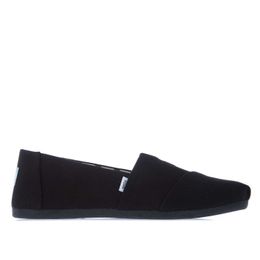 Toms Shoes Espadrilles Alpargata toile coton recycl&eacute; Toms Pour Femme en Noir