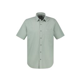 Streifenhemd Lerros "L&auml;ssiges Kurzarmhemd mit Streifenstruktur, gro&szlig;e Gr&ouml;&szlig;en", Herren, Gr. 4XL, Normalgr&ouml;&szlig;en, bay gr&uuml;n, 100% Baumwolle, Hemden