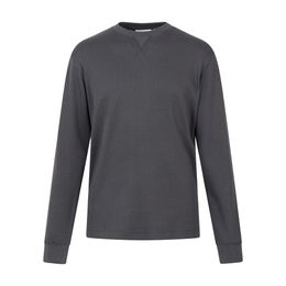 Mountain Warehouse - "Tillsbury" Sweatshirt f&uuml;r Herren, Rundhalsausschnitt, Waffelstoff, Lang&auml;rmlig (Holzkohle)