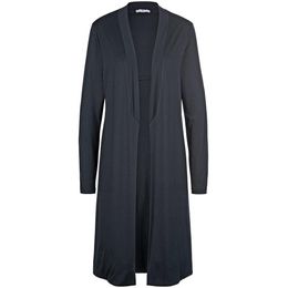 Peter Hahn - Jersey-Long-Jacke, blau, Gr. 40 / M