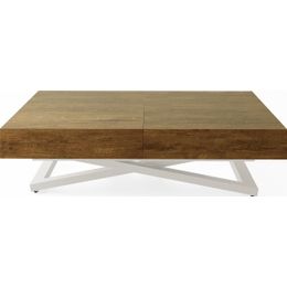 COUCHTISCH Cavetta U h&ouml;henverstellbar ausziehbar, Lefkas Eiche 120-200/80/27-76 cm