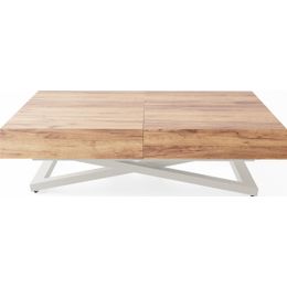 COUCHTISCH Cavetta U h&ouml;henverstellbar ausziehbar, Craft Eiche 120-200/80/27-76 cm