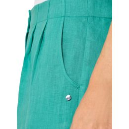 CREATION L PREMIUM Witt Damen Bermudas aus reinem Leinen, smaragd, Gr&ouml;&szlig;e 36