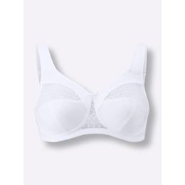 WITT Damen Sport-BH ohne B&uuml;gel, wei&szlig;, Gr&ouml;&szlig;e 95E