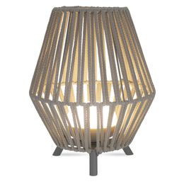 Newgarden Led-Aussenleuchte Conta, Taupe, Kunststoff, 25.5x32.5x25.5 cm, 3 Helligkeitsstufen, LED-Leuchtmittel austauschbar, tragbar, kabellos, aufladbar &uuml;ber Usb, Lampen & Leuchten, Au&szlig;enbeleuchtung, Au&szlig;enleuchten