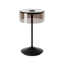 Sigor Akku-Tischleuchte Numotion, Schwarz, Metall, rund,rund, warmwei&szlig;, 13.7x26.5x13.7 cm, Lampen & Leuchten, Innenbeleuchtung, Tischlampen, Akku-Tischleuchten