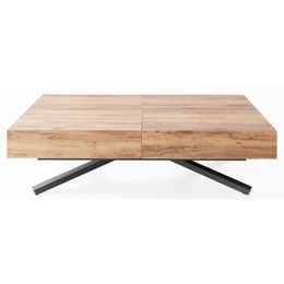 COUCHTISCH Cavetta X h&ouml;henverstellbar ausziehbar, Craft Eiche 120-200/80/27-76 cm