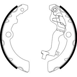 Hella Bremsbackensatz 8db355038231 Hinterachse f&uuml;r AMC Suzuki