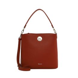 Beuteltasche Tamaris "Beutel TAS Gladis", Damen, Gr. B/H/T: 30cm x 30cm x 12cm 0, rot (rust 624), Polyurethan, Taschen Beuteltasche