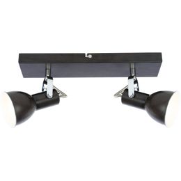 Globo LIGHTING Deckenstrahler "FARGO", braun, H: 14cm, 1 Stk., Leuchten, Spot Deckenspot Flur Schlafzimmer Wohnzimmer, Deckenstrahler