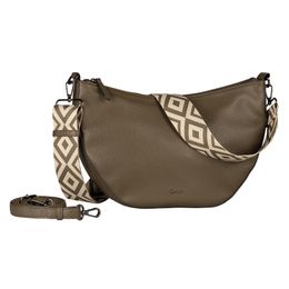 Umh&auml;ngetasche Gabor "Linda", Damen, Gr. B/H/T: 34cm x 25cm x 9,5cm, gr&uuml;n, Polyurethan, clean, gepflegt, unifarben, Taschen Umh&auml;ngetasche, weiches Kunstleder mit elegantem Schultergurt aus edlem Gewebeband