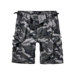 Stoffhose Brandit "Brandit Herren BDU Ripstop Shorts", Herren, Gr. 4XL, US-Gr&ouml;&szlig;en, grau camo, 100% Baumwolle, normal, Hosen Stoffhose