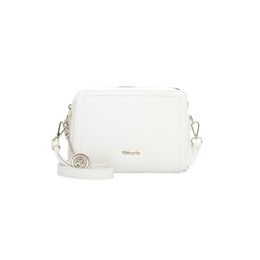 Umh&auml;ngetasche Tamaris "Umh&auml;ngetasche TAS Kim", Damen, Gr. B/H/T: 21cm x 16cm x 8,5cm 0, wei&szlig; (wei&szlig; 300), Polyurethan, Taschen Umh&auml;ngetasche