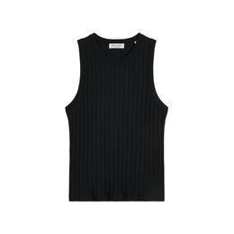 Marc O'Polo T-Shirt MARC O'POLO "mit TENCEL&trade; Modal", Damen, Gr. L, schwarz, Obermaterial: 50% Modal, 50% Baumwolle, unifarben, regular fit, Rundhals, paspeliert, Shirts T-Shirt