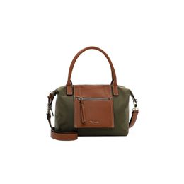 Shopper Tamaris "Shopper TAS Fabrizia", Damen, Gr. B/H/T: 33cm x 21cm x 14cm 0, gr&uuml;n (oliv 960), Polyester, Taschen Shopper