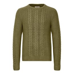 Strickfleece-Pullover Blend "Strickpullover BHPullover", Herren, Gr. XL, gr&uuml;n (capulet olive), Obermaterial: 80% Polyacryl PAN. 20% Baumwolle CO., Pullover
