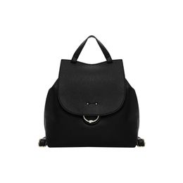 Rucksack SURI FREY "Rucksack SFY Kristy", Damen, Gr. B/H/T: 32cm x 32cm x 12cm, schwarz (schwarz 100), Obermaterial: 60% Polyurethan PU. 40% Polyester PES., Rucks&auml;cke Rucksack