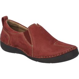 Slipper Josef Seibel "Fergey 49, rot", Damen, Gr. 36, rot, Obermaterial: 100% Rindsleder Leather cow., Schuhe Slipper