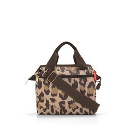 Reisetasche Reisenthel "allrounder S pocket", leo macciato, B:39cm H:26cm T:16,5cm, Polyester, Taschen, Reisetasche, Tragehenkel, Rei&szlig;verschlussfach,Steckf&auml;cher, Trolley-Aufsteckfunktion