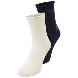 Socken BOSS, Damen, Gr. 35-38, dunkelblau 402, Viskose, elastisch, Socken Socken, mittelhoch, verst&auml;rkte Zehen- und Fersenpartie