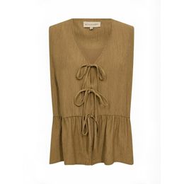 Funktionstop soyaconcept "Soya Concept Top SC-FABRINA", Damen, Gr. L, braun (7120 butternut), Obermaterial: 90% Viskose, 10% Polyamid, Tops