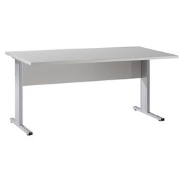 PETRA - Schreibtisch, HxBxT 720 x 1600 x 800 mm, lichtgrau kaiserkraft
