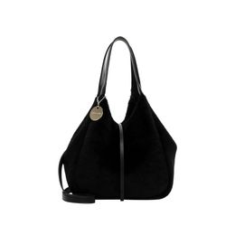 Shopper Tamaris "Shopper TAS Gaja", Damen, Gr. B/H/T: 40cm x 29cm x 10cm 0, schwarz (schwarz 100), Polyester, Taschen Shopper