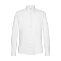 Langarmhemd Clean Cut Copenhagen "Clean Cut Copenhagen Clean Formal Stretch Shirt L/S", Herren, Gr. S, US-Gr&ouml;&szlig;en, wei&szlig;, 92% Baumwolle, 8% Elasthan, unifarben, normal, Hemden