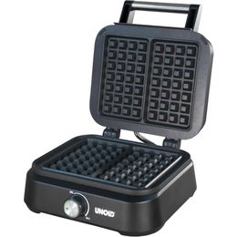 Unold Elektro UNOLD Waffeleisen "48275", schwarz, B:28,6cm H:13,3cm T:29,2cm, Waffeleisen, Belgisches Waffeleisen Br&uuml;ssel