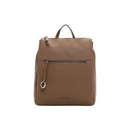 Rucksack SURI FREY "Rucksack SFY Debby", Damen, Gr. B/H/T: 30cm x 37cm x 12cm, grau (schwarztaupe 950), Obermaterial: 70% PVC PVC. 30% Polyurethan PU., Rucks&auml;cke Rucksack