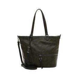 Shopper Tamaris "Shopper TAS Nele", Damen, Gr. B/H/T: 43cm x 32cm x 16cm 0, gr&uuml;n (oliv 960), Polyurethan, Taschen Shopper