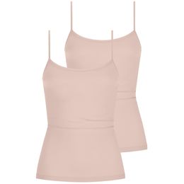 Unterhemd Mey "Superfine Organic", Damen, Gr. 40, N-Gr, beige (baily), Single Jersey, Obermaterial: 92% Baumwolle, 8% Elasthan, unifarben, figurbetont, Rundhals, Unterhemden Unterhemd, feine Tr&auml;ger, Baumwollmischung, Single Jersey, atmungsaktiv