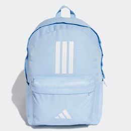 Rucksack adidas Performance "CLASSIC BACK TO SCHOOL 3-STREIFEN", glow blau, wei&szlig;, Rucks&auml;cke, Obermaterial: 100% Polyester, Rucksack