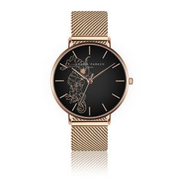 Quarzuhr AMELIA PARKER "AA7-B028R", rose gold, Armbanduhren, Damen, Quarzuhr