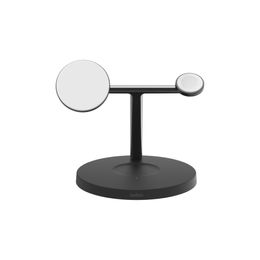 Belkin Wireless Charger "BoostCharge Pro Kabellose 3-in-1-Ladestation", schwarz, B:15cm H:14,5cm T:17,3cm, Ladeger&auml;te, iPhone 17/Air/16, Pixelsnap, Apple Watch, AirPods