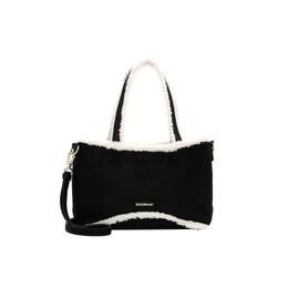 Emily & Noah Shopper EMILY & NOAH "Shopper E&N Heiderose", Damen, Gr. B/H/T: 30cm x 20cm x 17cm 0, schwarz (schwarz 100), Polyester, Taschen Shopper