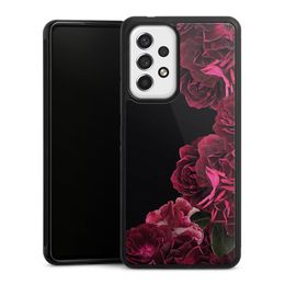 DeinDesign Galaxy A53 5G Handy Gallery Case Handyh&uuml;lle 9H Geh&auml;rtetes Glas R&uuml;ckseite H&uuml;lle Vintage Rose Pink Gallery Case