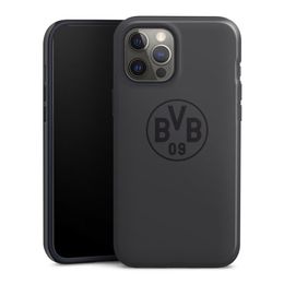 DeinDesign iPhone 12 Pro Max Handy Panzer Handyh&uuml;lle robuste Outdoor H&uuml;lle Schutzh&uuml;lle gl&auml;nzend Bvb Borussia Dortmund Logo Tough Case