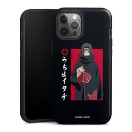 DeinDesign iPhone 12 Pro Max Handy Panzer Handyh&uuml;lle robuste Outdoor H&uuml;lle Schutzh&uuml;lle gl&auml;nzend Official Licensed Product Itachi Uchiha Naruto Shippuden Tough 