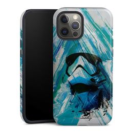 DeinDesign iPhone 12 Pro Max Handy Panzer Handyh&uuml;lle robuste Outdoor H&uuml;lle Schutzh&uuml;lle gl&auml;nzend Colourful Stormtrooper Star Wars Tough Case