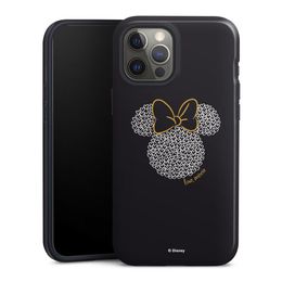 DeinDesign iPhone 12 Pro Max Handy Panzer Handyh&uuml;lle robuste Outdoor H&uuml;lle Schutzh&uuml;lle gl&auml;nzend Minnie Mouse Muster Disney Tough Case