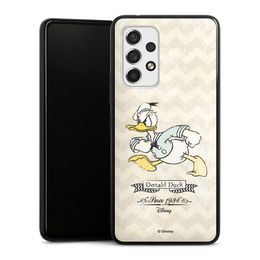 DeinDesign Galaxy A53 5G Handy Silikon H&uuml;lle Case schwarz Handyh&uuml;lle Disney Official Licensed Product Donuld Duck Vintage