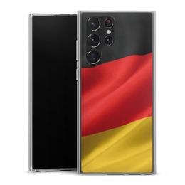 DeinDesign Galaxy S22 Ultra Handy Silikon H&uuml;lle Case transparent Handyh&uuml;lle Germany Flags Flag Silikon Case