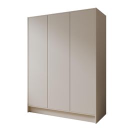 KLEIDERSCHRANK Mono Grifflos im Skandi-Stil, Kaschmir 150/200/51 cm